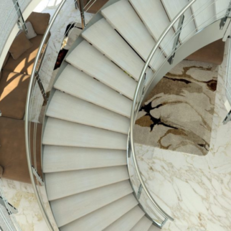 Scale moderne per interni | Scala Swing versione 100 - Cast Stairs